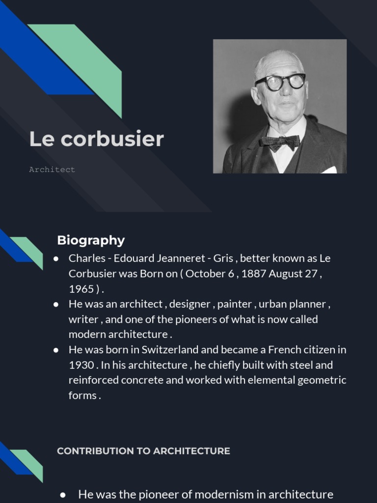 Le Corbusier | PDF | Architectural Design | Architecture