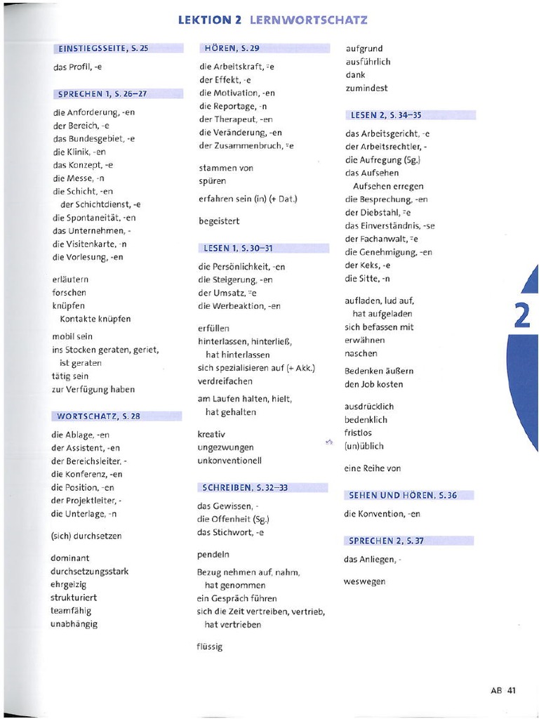 Arbeitsbuch B2.1 ? ? | PDF