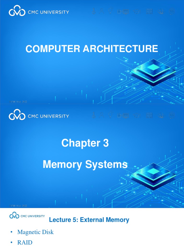 Slide CA Chapter 3 Memory Systems Lecture 5 | PDF | Hard Disk Drive | Cd Rom