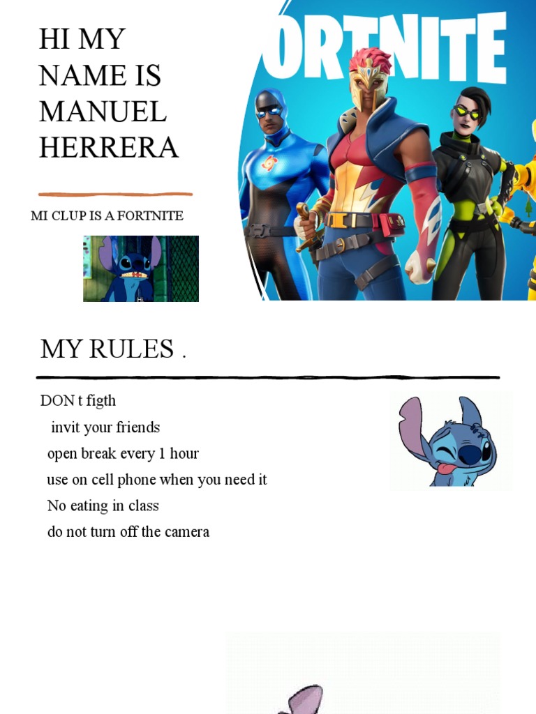 Fortnite Club Rules by Manuel Herrera | PDF