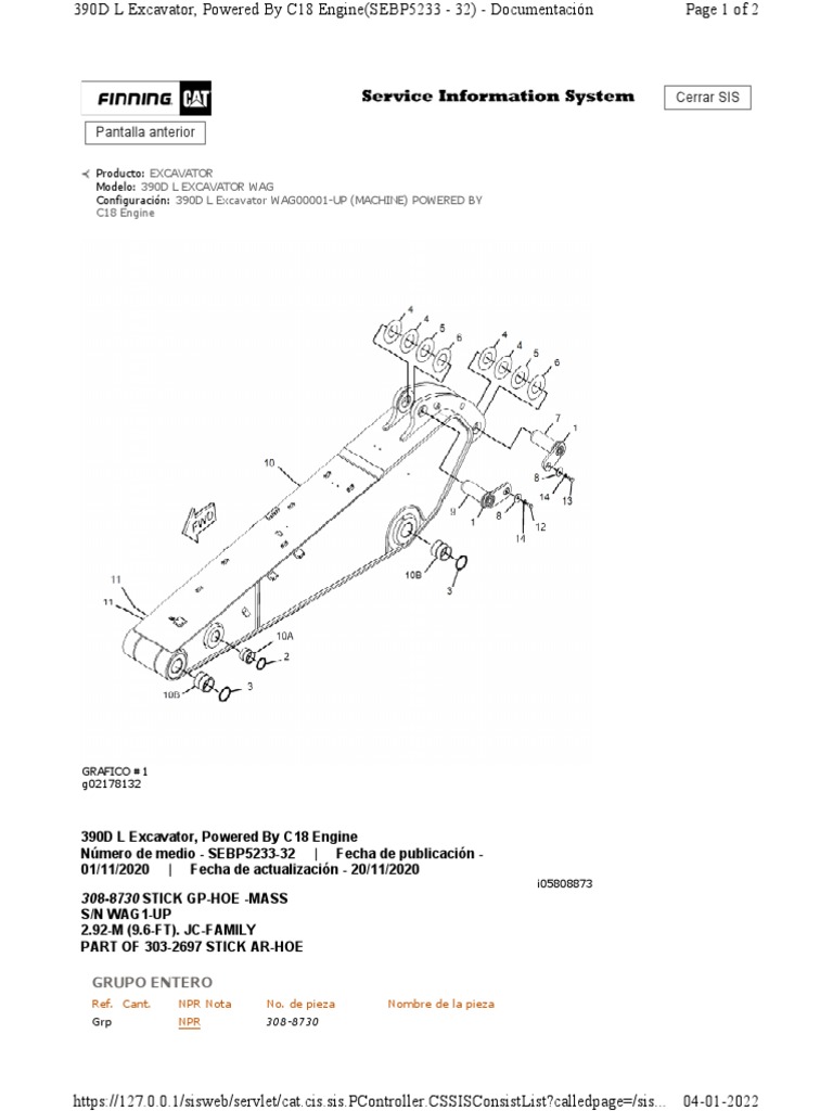 Partes Brazo Stick 2,9mts | PDF | Tecnología
