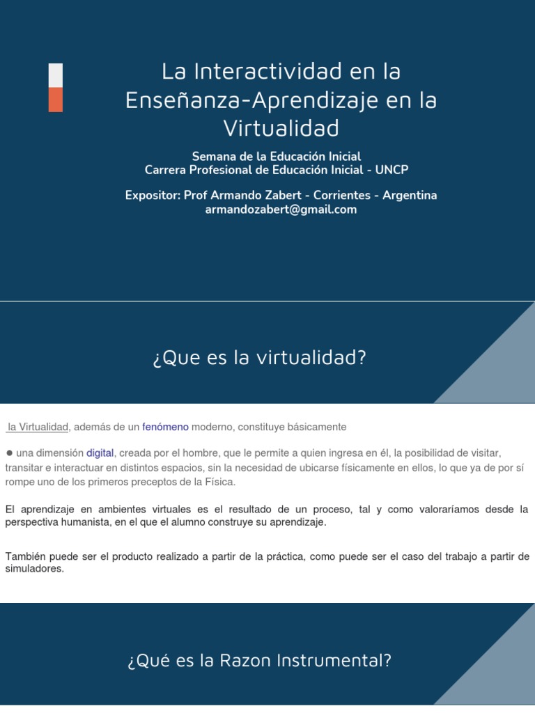 La Interactividad en La Enseñanza-Aprendizaje en La Virtualidad | PDF ...