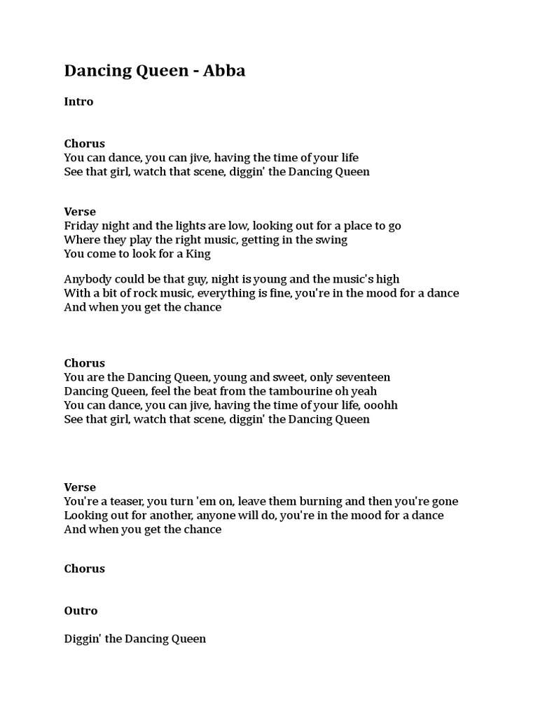 Dancing Queen | PDF