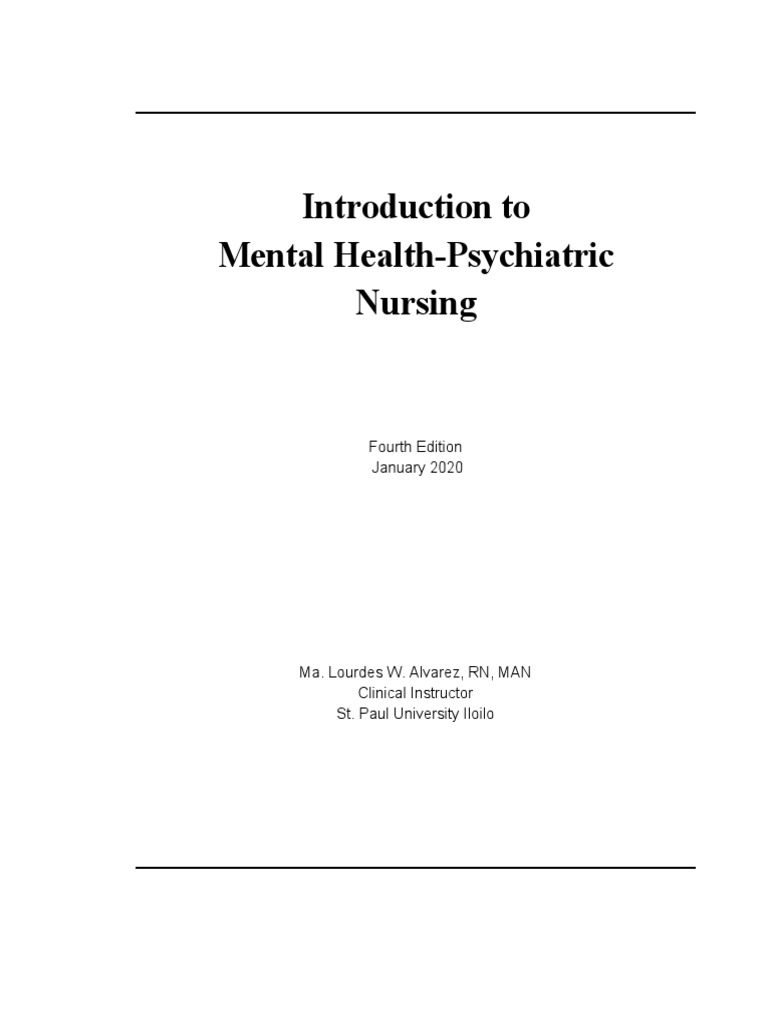 Session 1 Work Module Terminologies And History Pdf Mental Disorder