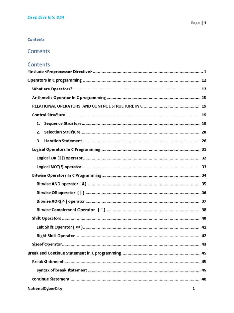 C Programming Essentials | PDF