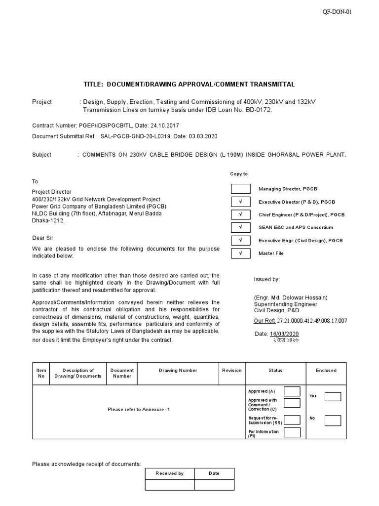 Cable Bridge Design - 190m | PDF