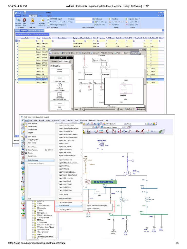 AVEVA Electrical - ETAP Interface_Part3 | PDF