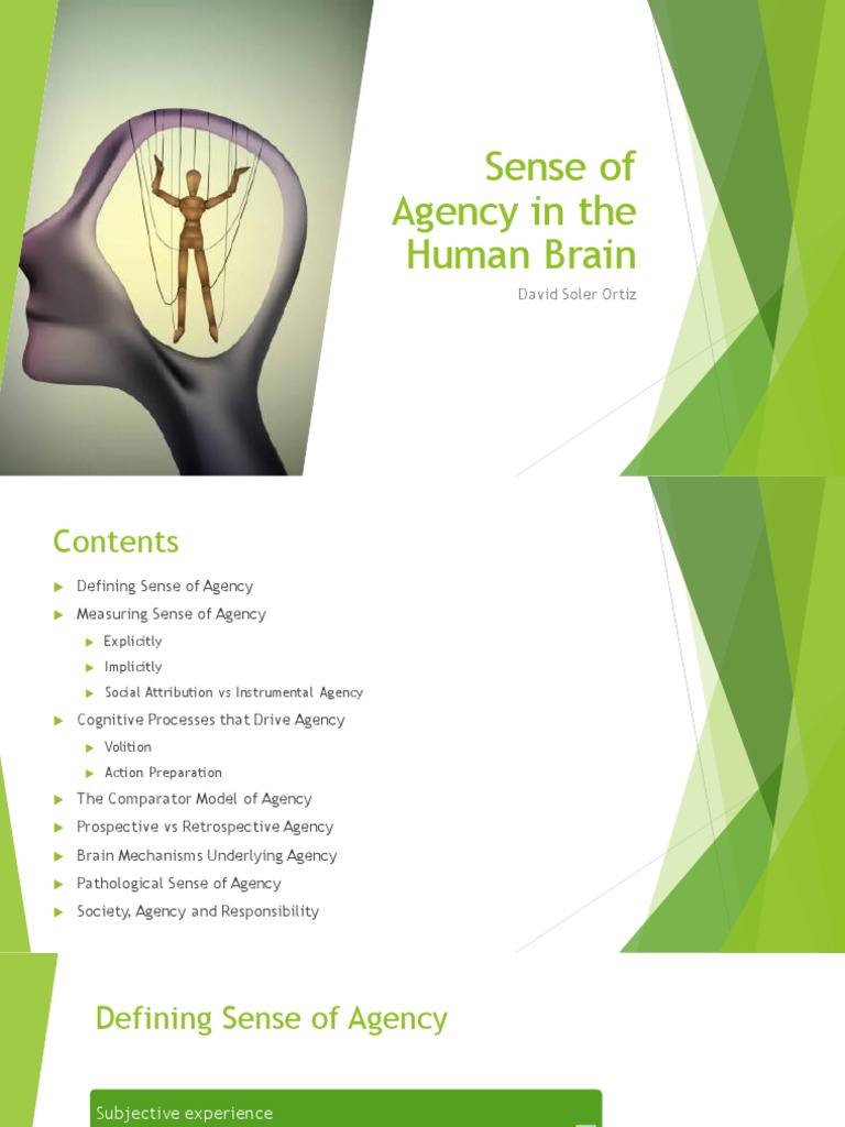 Understanding Sense of Agency in the Brain | PDF | Perception | Senses