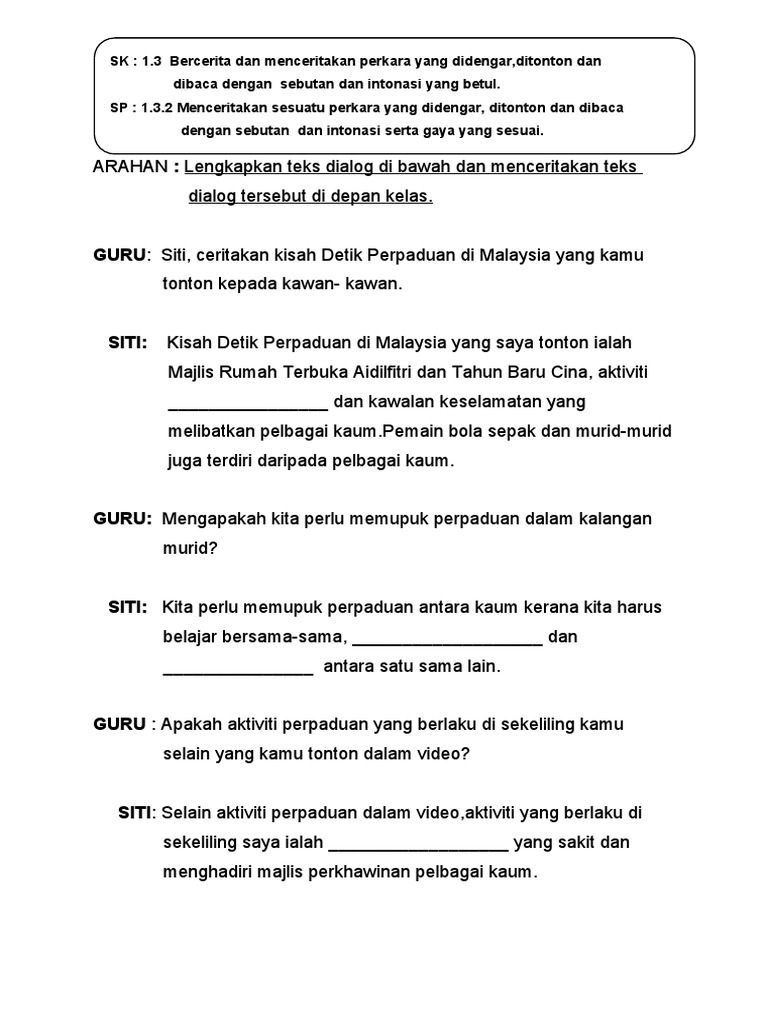 Teks Dialog | PDF