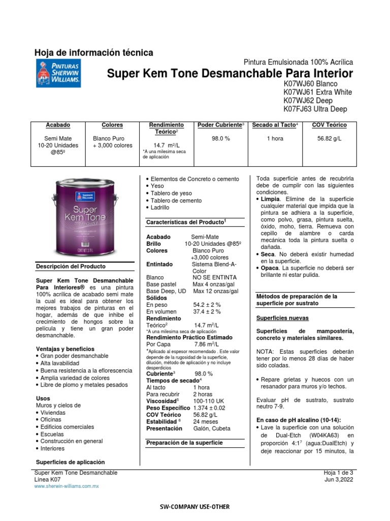 k07 - Super Kem Tone Desmanchable | PDF
