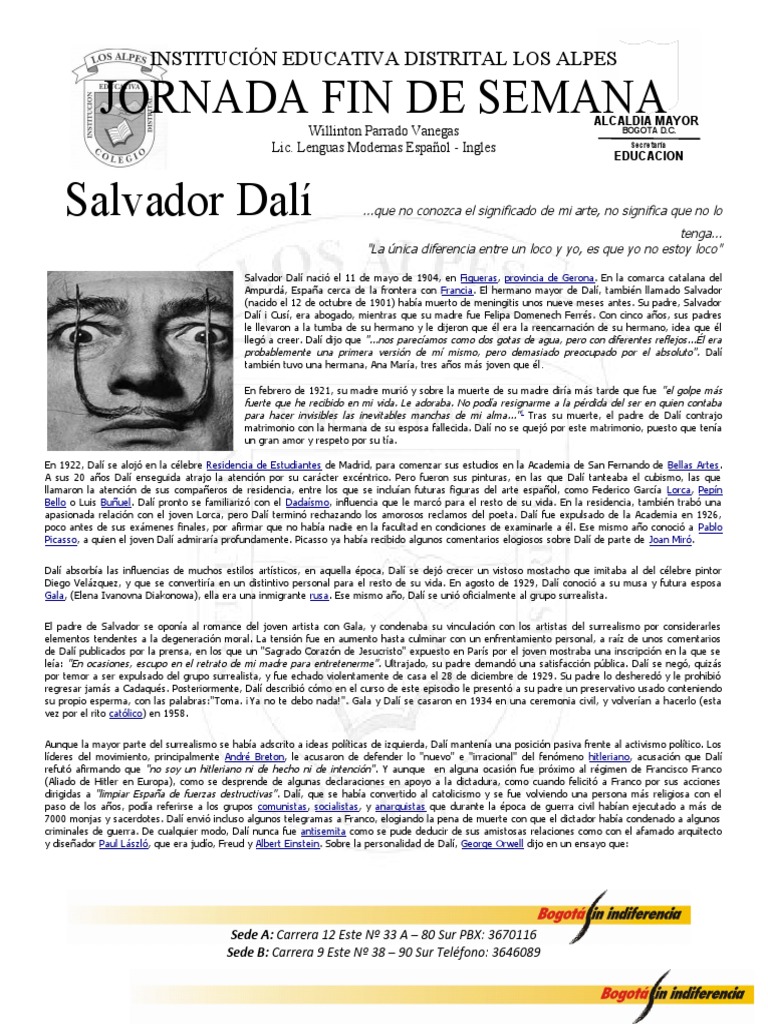 TEST Dalí | PDF | Salvador Dalí