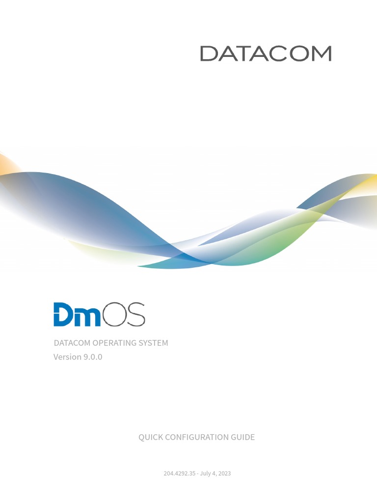 204.4292.35 - DmOS - Quick Configuration Guide | PDF