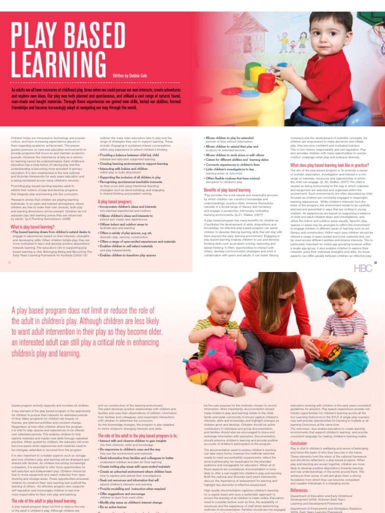 Play Based Learning | PDF