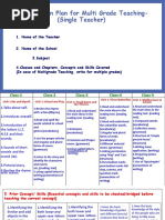Nouns Lesson Plan-NSC Format | PDF | Lesson Plan | Cognitive Science