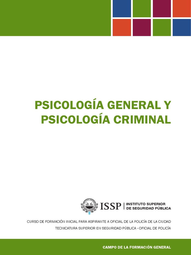 Manual de Psicología General y Psicología Criminal - 230808 - 220904 | Descargar gratis PDF ...