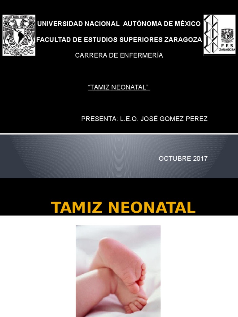 tamiz-neonatal | PDF | Infantes | Especialidades Medicas