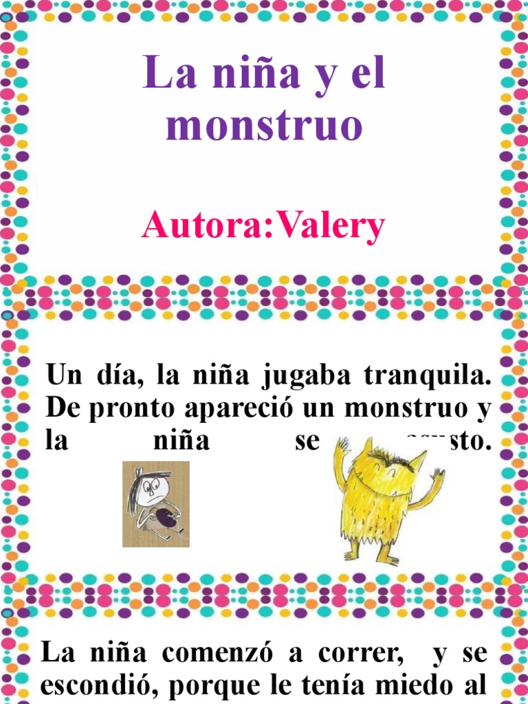 Cuento La Niña y El Monstruo | PDF