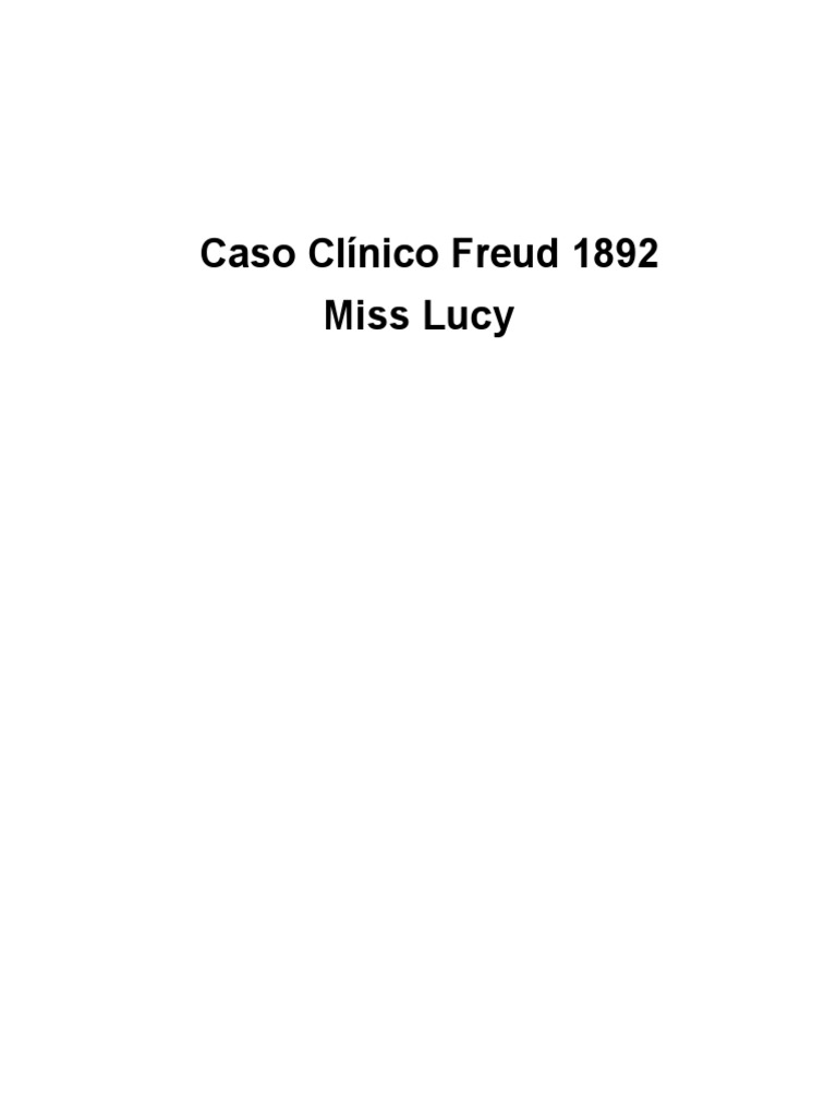 Caso Miss Lucy | PDF