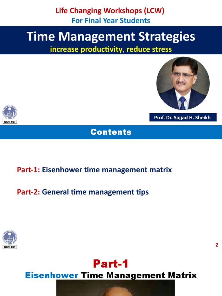 LCW-Time Management strategies-R4-DrSHS | PDF | Time Management | Professional Skills