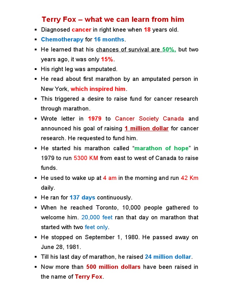 12-Terry Fox-Marathon of Hope | PDF