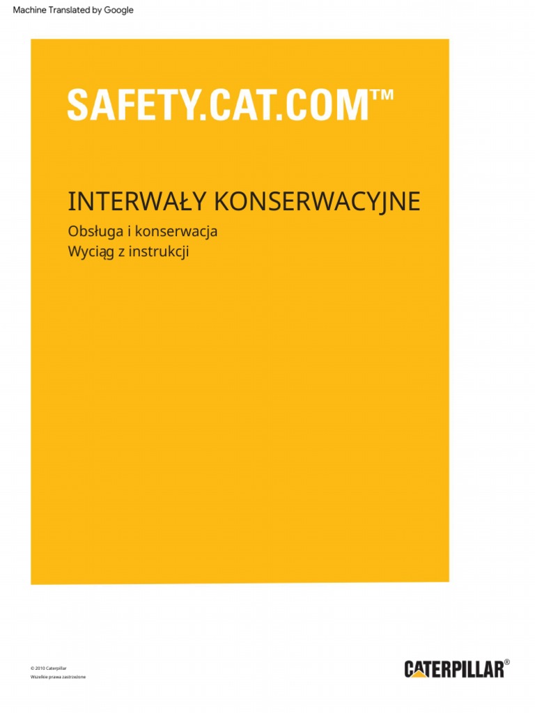 Caterpillar Th330 Instrukcja | PDF