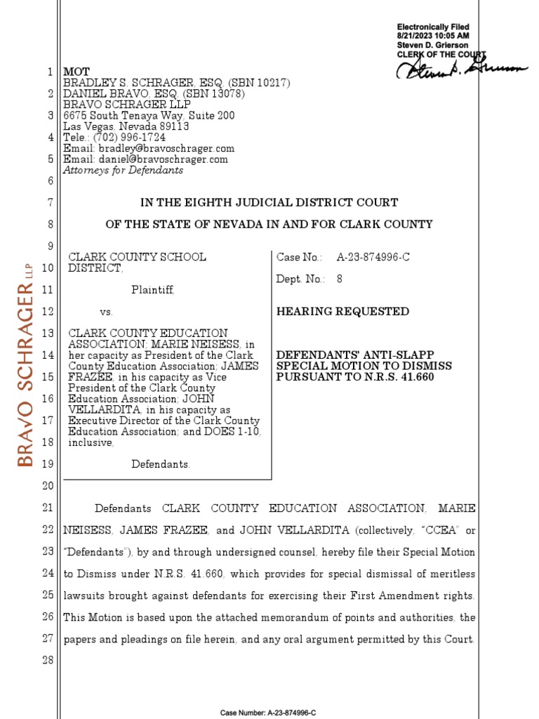 Ccea Anti-Slapp Motion W Exh | PDF | Social Science