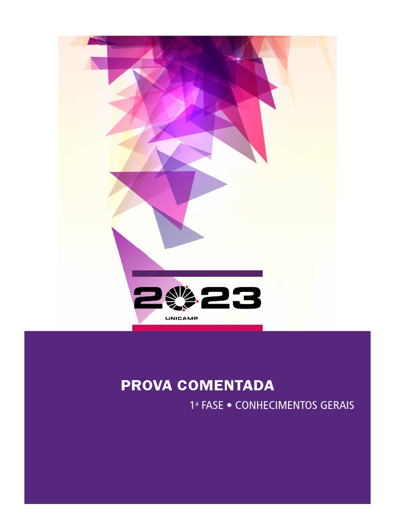 Prova Comentada: 1 Fase - Conhecimentos Gerais | PDF | Ciências Sociais