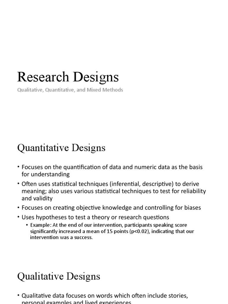 Research Design | PDF