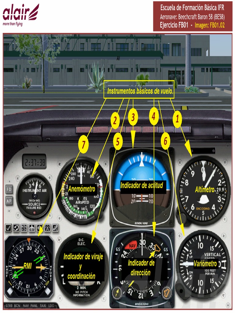 FB01.02. - Instrumentos Básicos de Vuelo | PDF