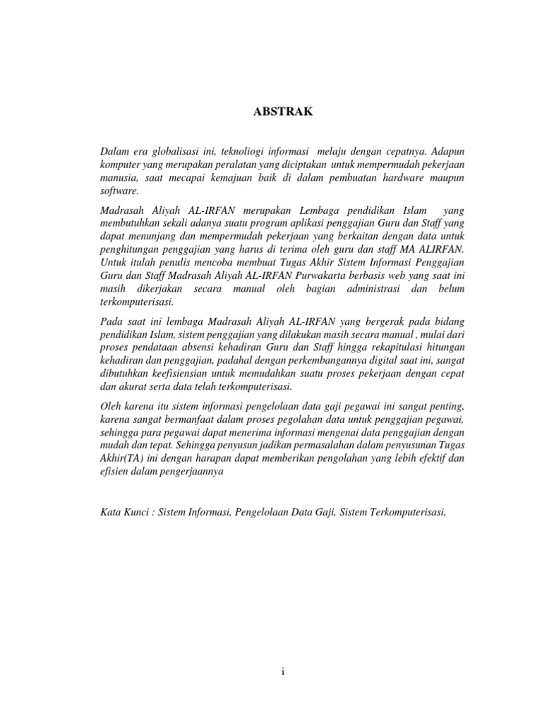 Abstrak & Daftar Isi | PDF