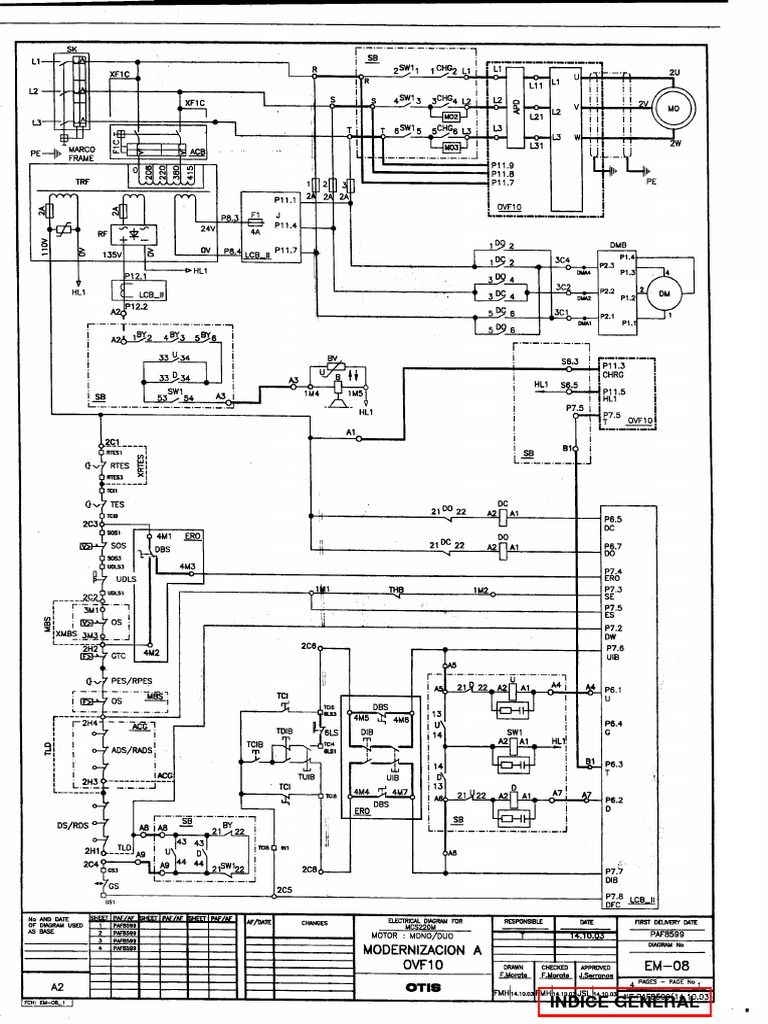 OTIS (Esquema Modernizaciones) 2 | PDF