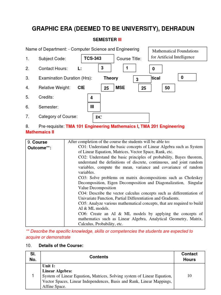 Tcs 343 Pdf Matrix Mathematics Gradient