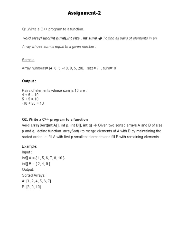 CPP Assignment 2 | PDF | Teaching Methods & Materials