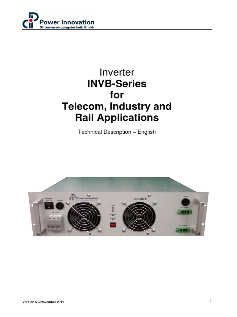 INVB Serie LEDManual | PDF | Alternating Current | Power Inverter
