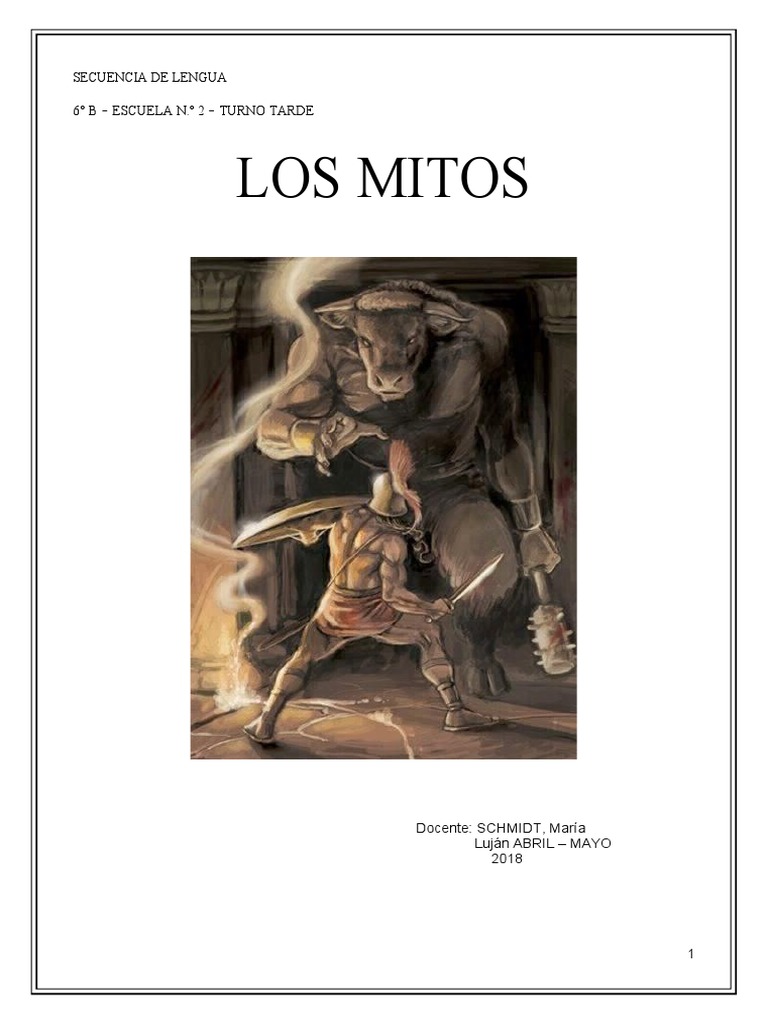 Mitos Definiciones y Textos Buenos | PDF | Mitología griega | Comunicación