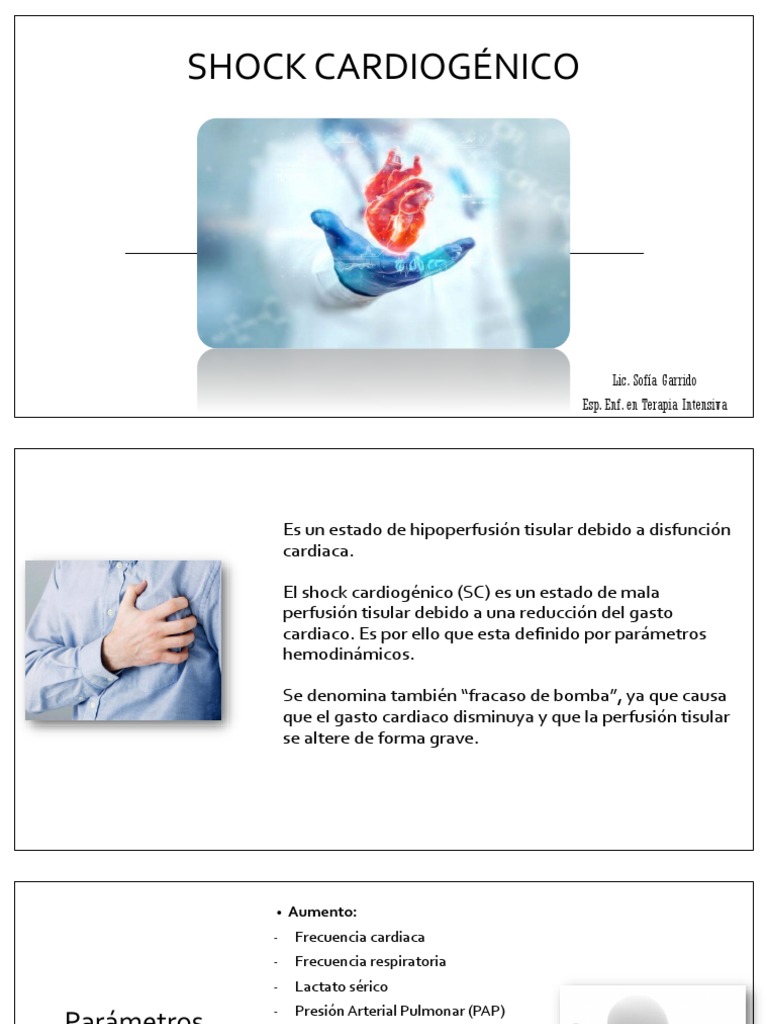 Shock Cardiogenico - 2023 | PDF | Insuficiencia cardíaca | Choque ...