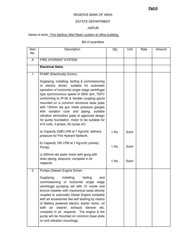 Fire Terrace Booster Pump Specification | PDF | Pipe (Fluid Conveyance ...