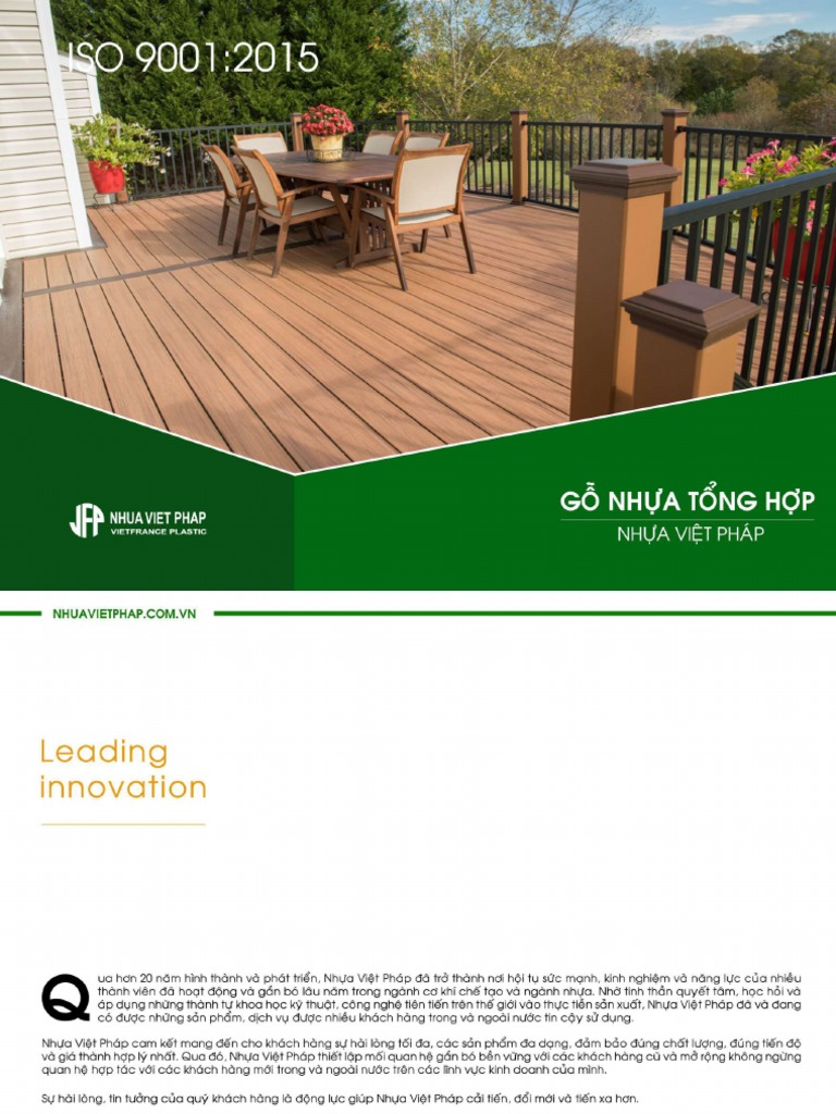 Catalogue Go Nhua Composite Nhua Viet Phap | PDF