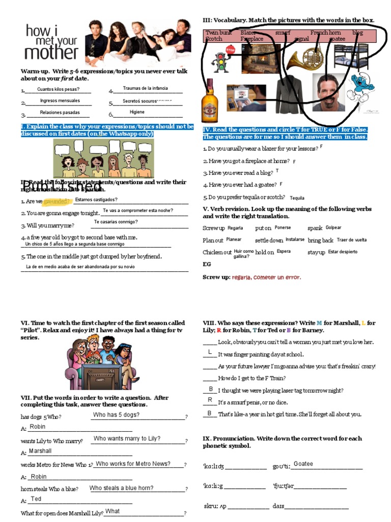 HIMYM S01C01 Pilot Online Version 2023 | PDF