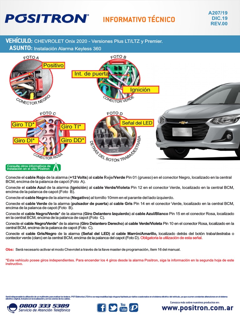 Chevrolet Onix 2020 PLIP 00 | PDF