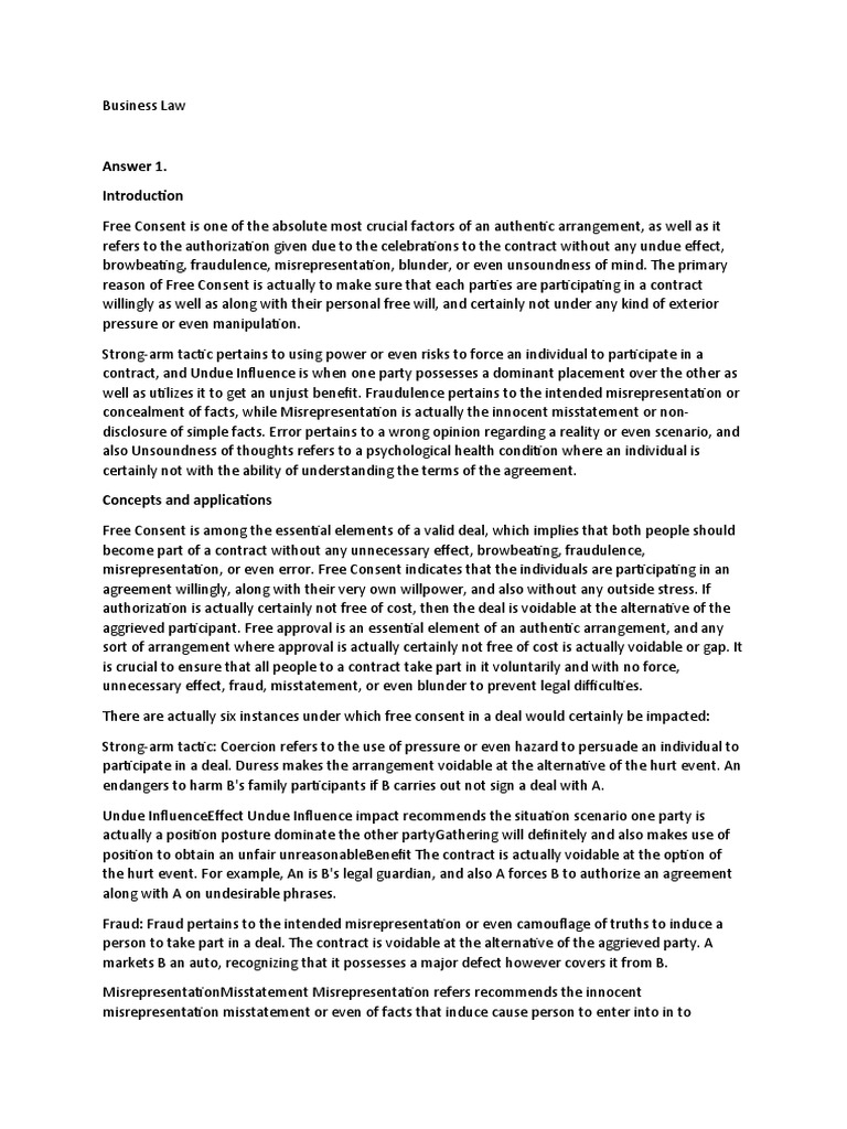 1106 Business Law | PDF