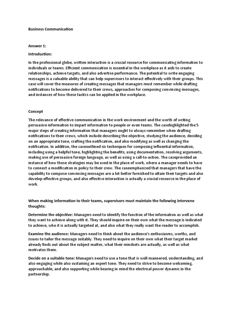 Effective Business Communication Strategies | PDF