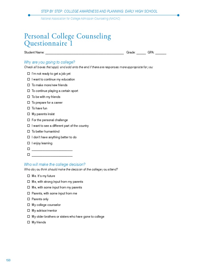 Why College - Handout - Day1 | PDF