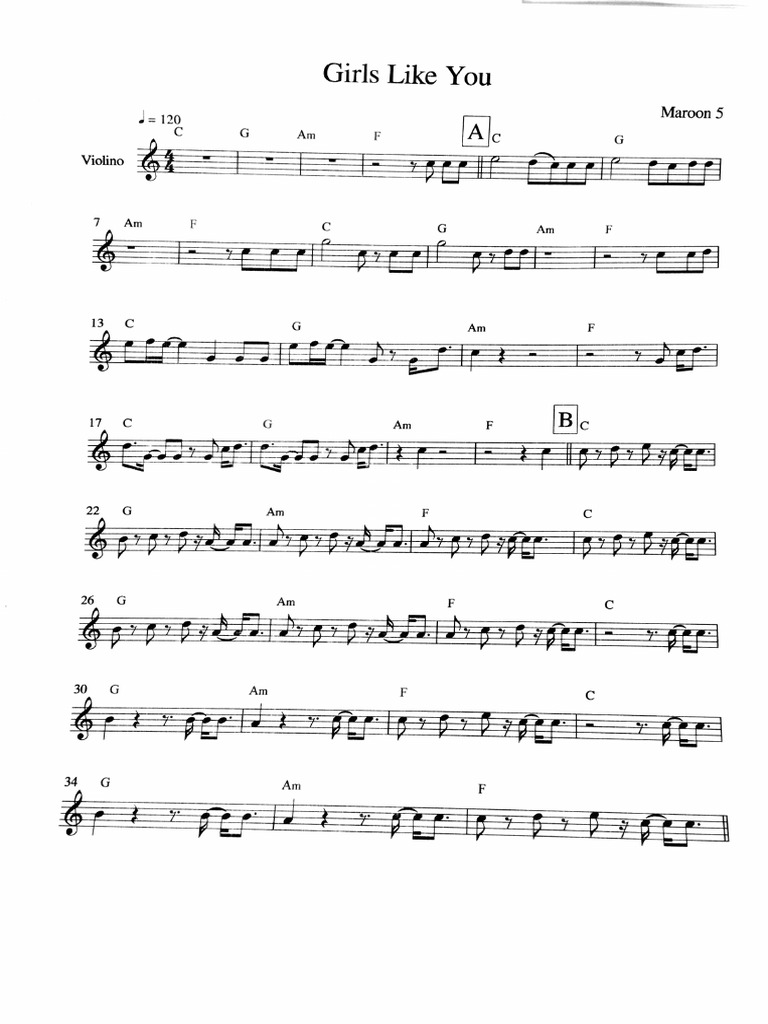Girls Like You Violino | PDF