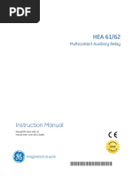 GE Lockout Relay HEA Manual | PDF | Relay | Alternating Current