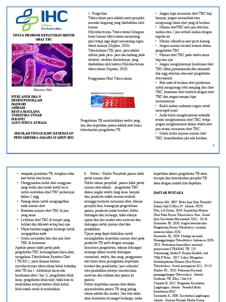Leaflet TB Paru | PDF