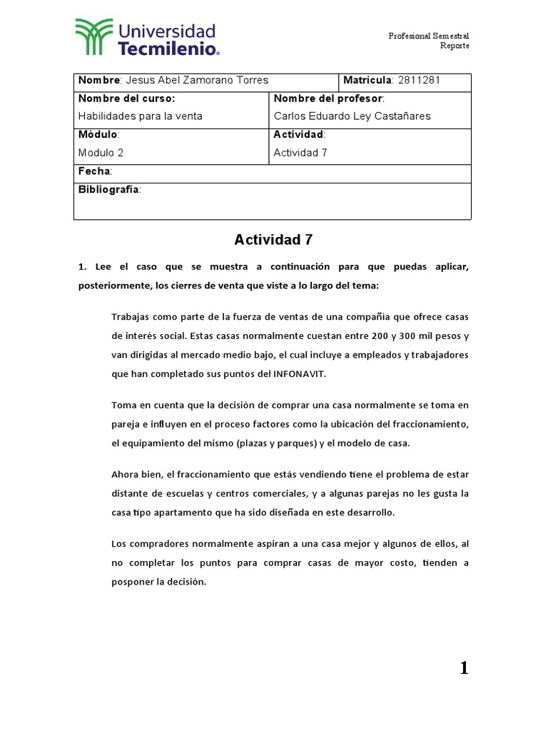 Actividad 7 Ventas Pdf Derecho