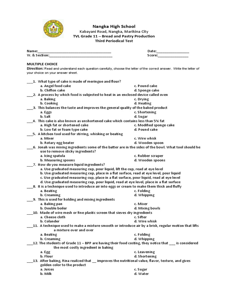 BPP 3rd PERIODICAL EXAM | PDF