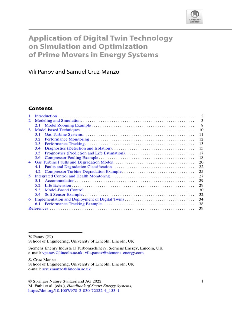 Application of Digital Twin Technology | PDF | Mathematical Model | Steady State