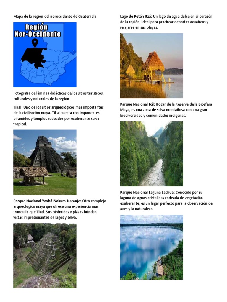 Mapa y Turismo en Noroccidente de Guatemala | PDF | Guatemala | Selva